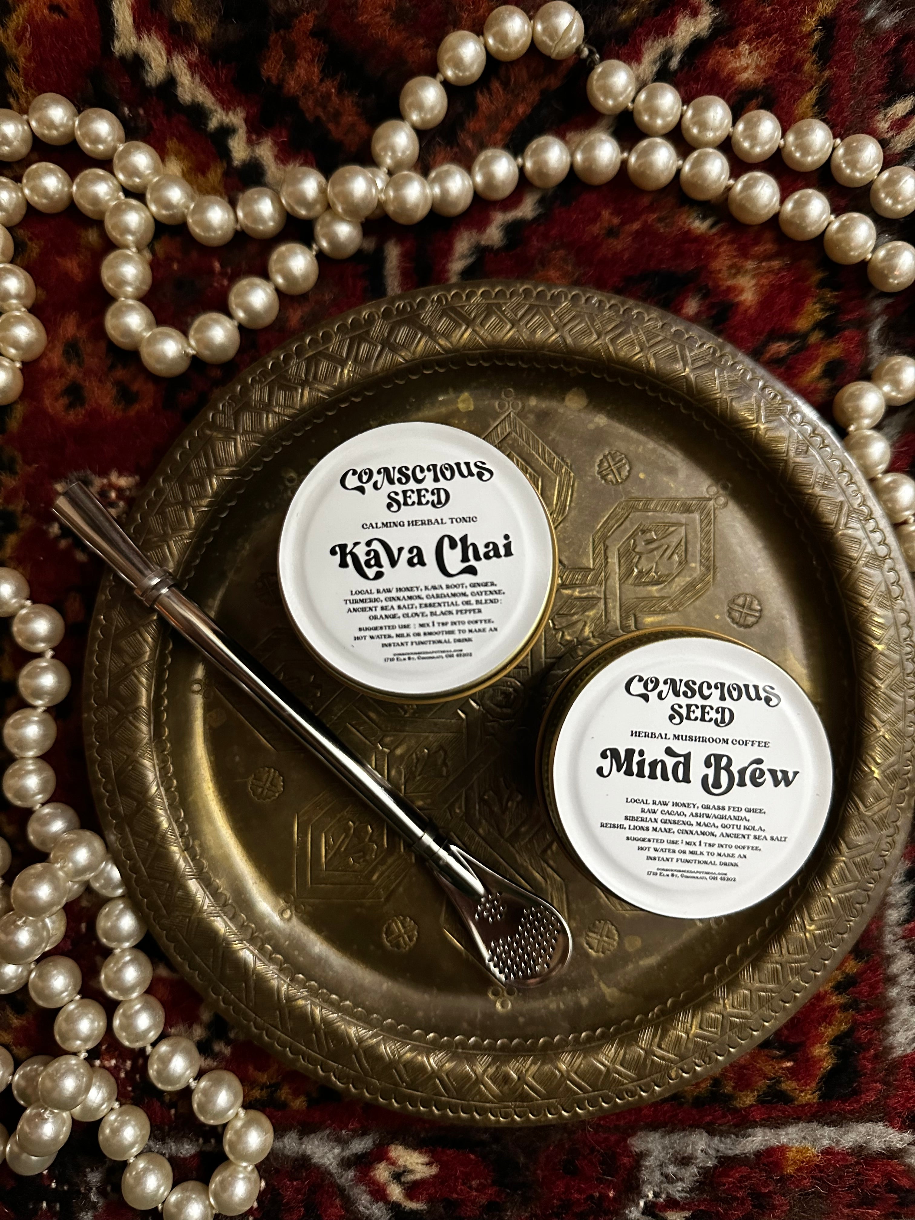 Mini Functional Brew Duo – Mind Brew & Kava Chai – Conscious Seed